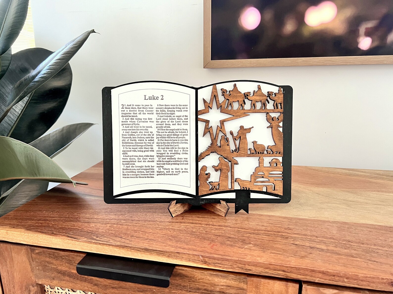 Nativity Bible Add On, Bible Display Svg, Bible Decoration ...