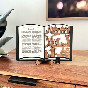 Nativity Bible Add On, Bible Display Svg, Bible Decoration ...