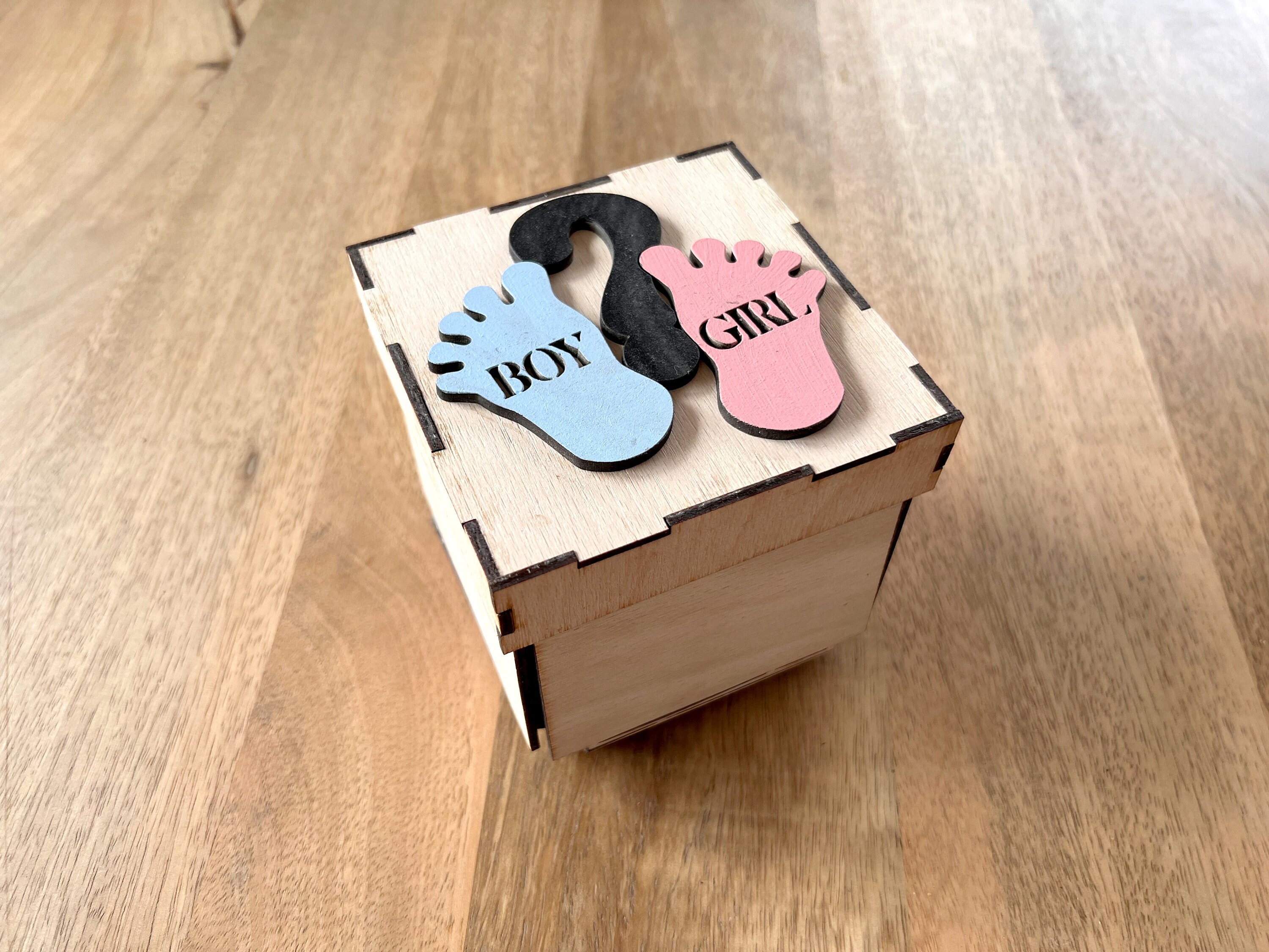 Gender Reveal Explosion Box SVG, Gender Reveal Surprise Box Svg, Gender ...