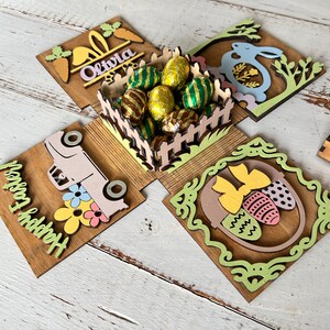 Easter Explosion Box SVG, Easter Gift Box SVG, Easter Gift for Kids ...