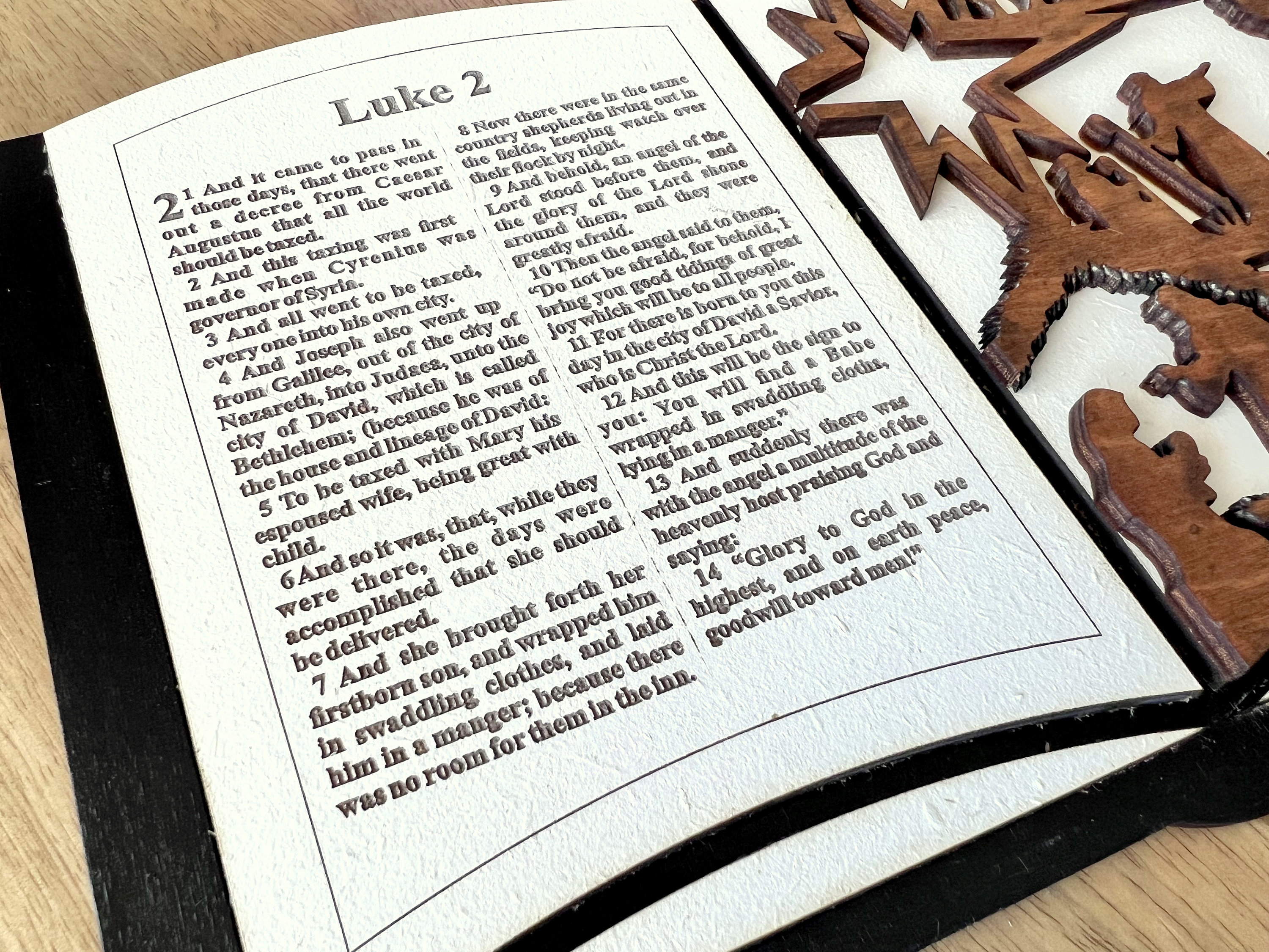 Nativity Bible Add On, Bible Display Svg, Bible Decoration ...
