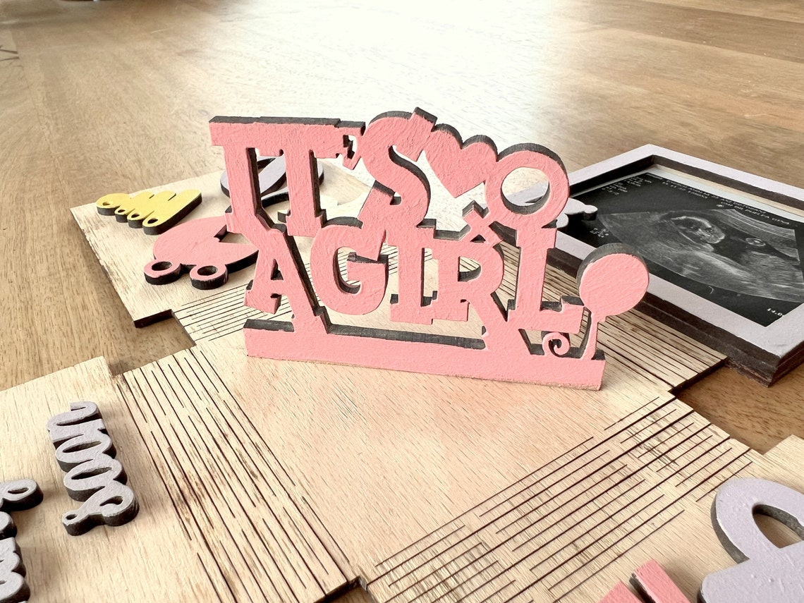 Gender Reveal Explosion Box SVG, Gender Reveal Surprise Box Svg, Gender ...