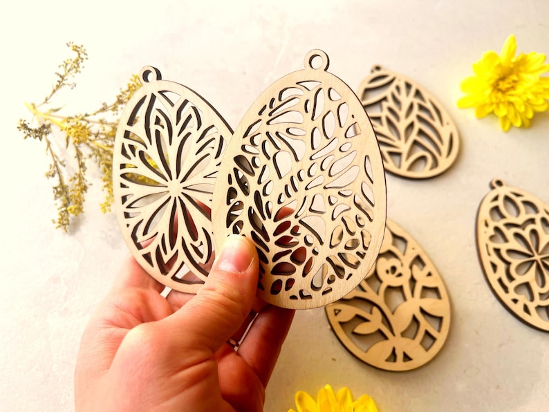 Spring Easter Laser Cut Files Bundle | Egg Chick Cross Mushroom Svg Dxf ...