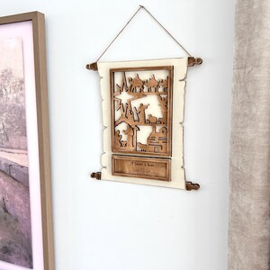 Nativity Scroll Add On, Religious Display Svg, Scroll Decoration ...