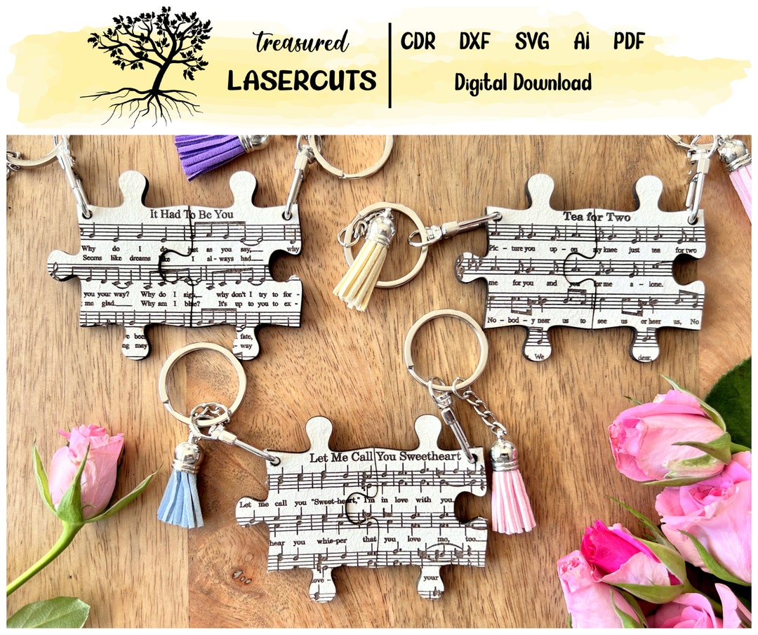 Couple Keychain Svg, Valentine's Gift Svg, Matching Keychains for ...