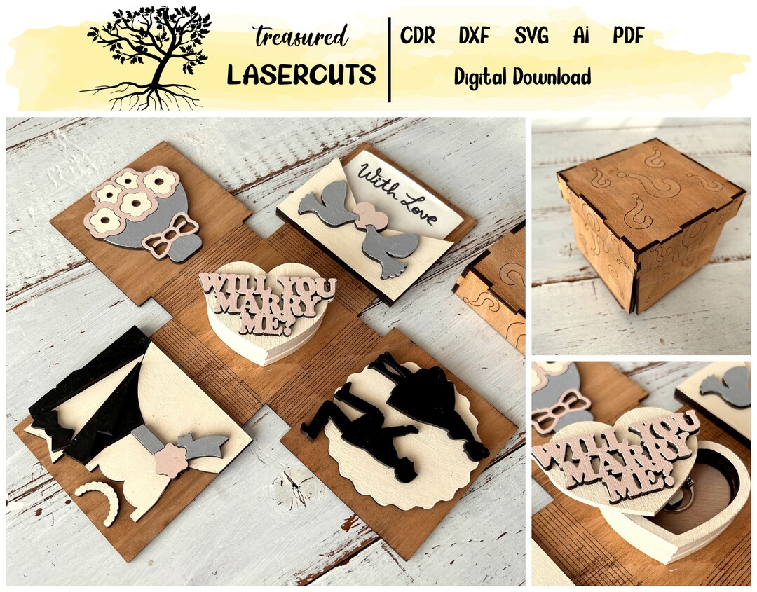 Marry Me Explosion Box Svg, Marriage Proposal Svg, Wedding Proposal ...