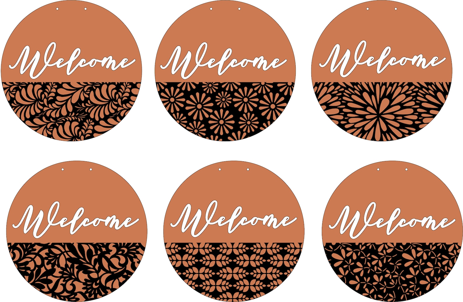 Door Hanger Bundle Svg, Welcome Sign Svg, Dxf, Cdr, SVG Template Bundle ...