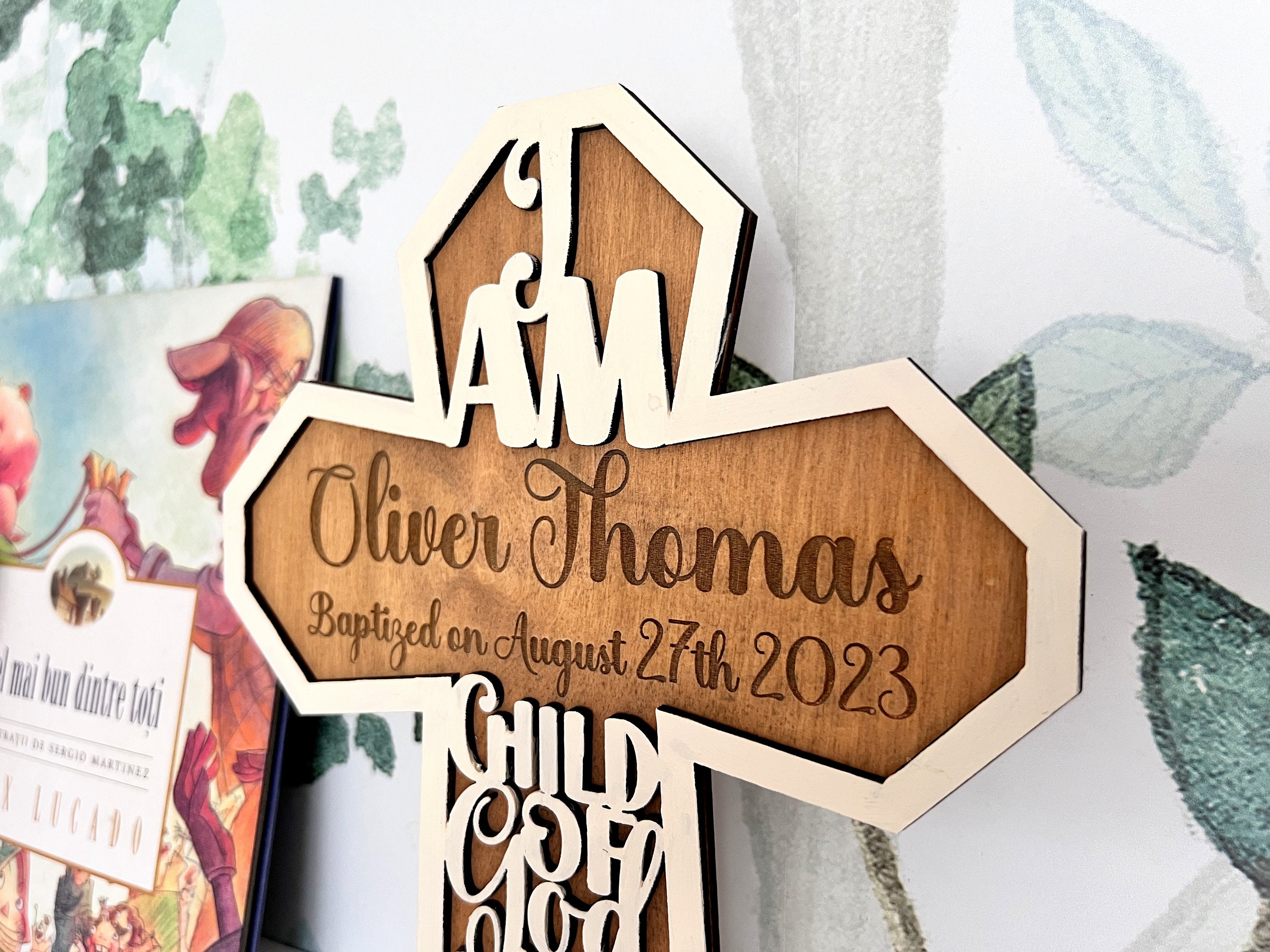 Baptism Cross Svg, Baptism Gift Svg, Baptism Gift Laser Cut, Baptism ...