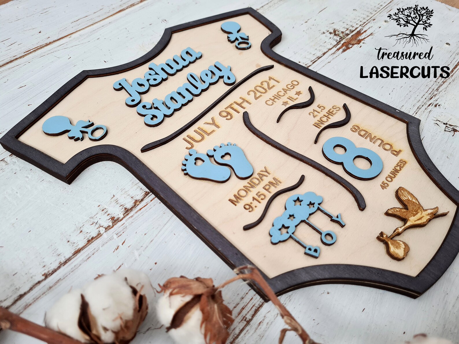 Baby Announcement Stats Photo Prop, Birth Sign Design, Birth Details ...
