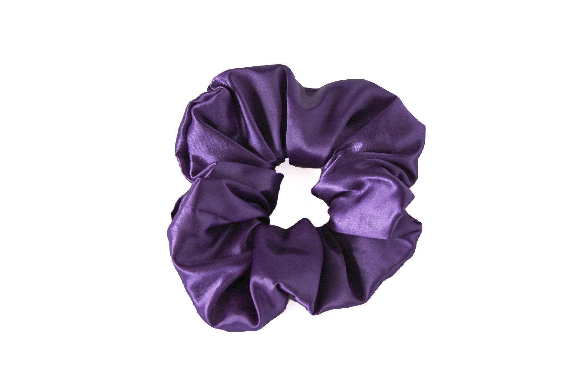 Purple Silky Satin Scrunchie | Fashion Hair Accessories | Big ...