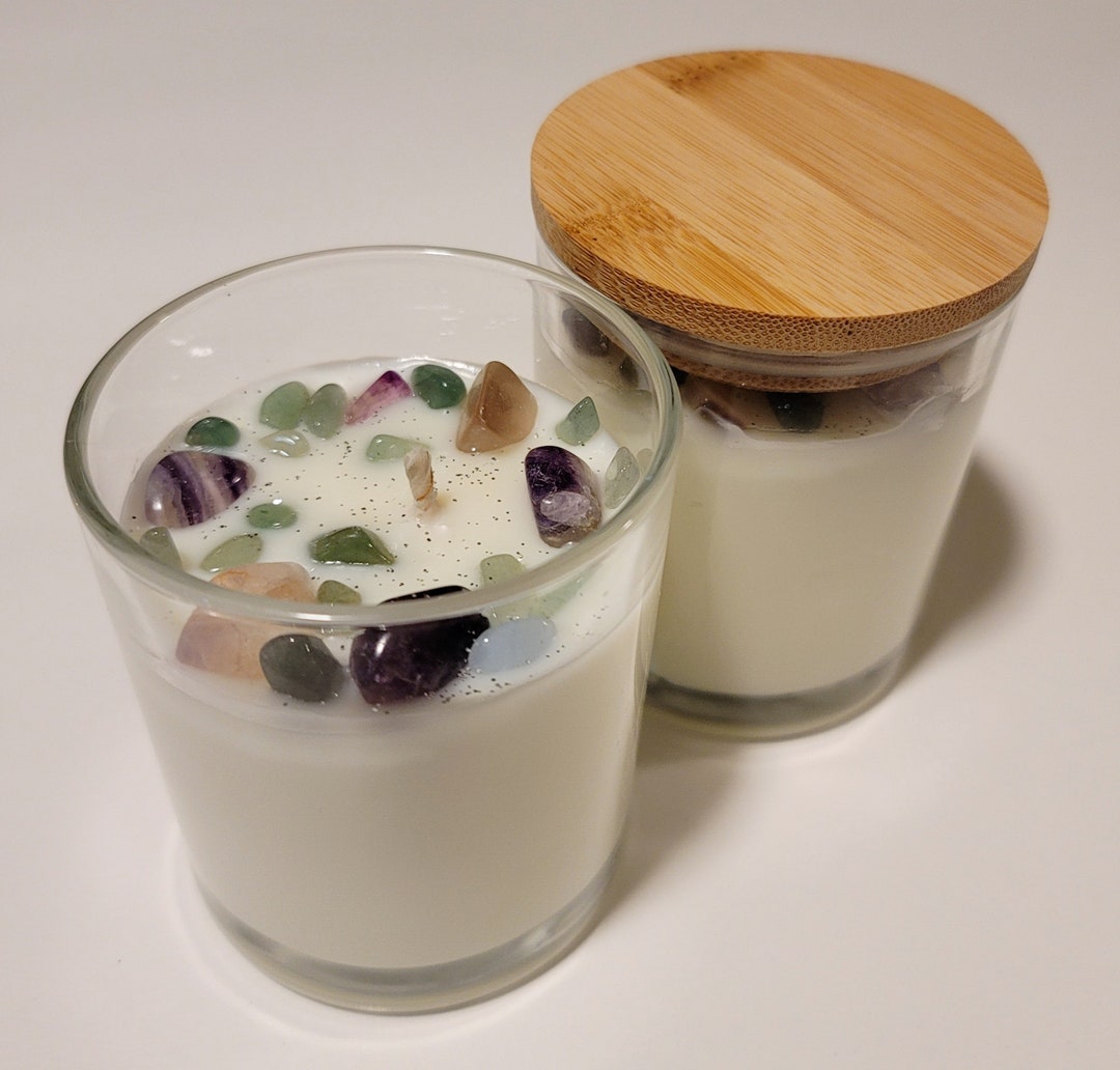 Happiness Candle - Joy Candle - Crystal Healing Candle - Spiritual ...