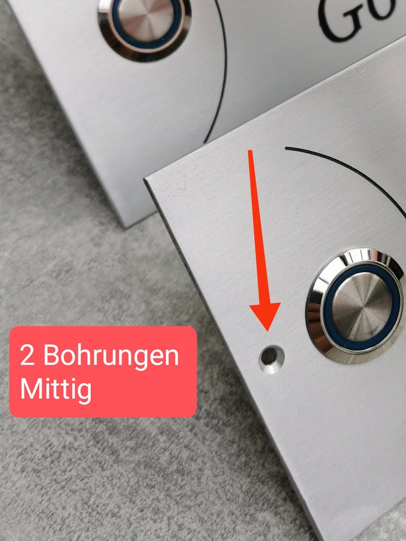 Designer Stainless Steel Doorbell Sign With LED Button, Personalized ...