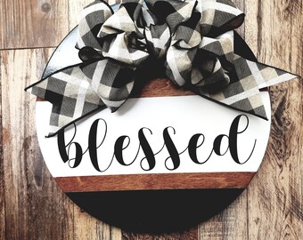 Blessed Door Sign | Etsy