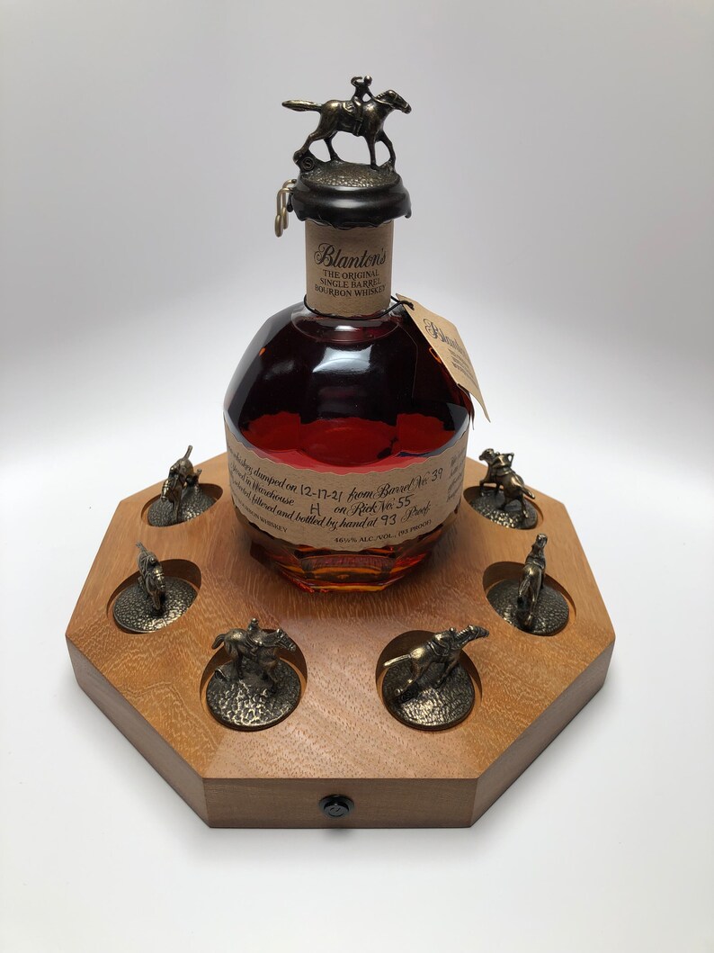 Blanton's Stopper Display, African Teak, 24 Node LED Light, On/off ...