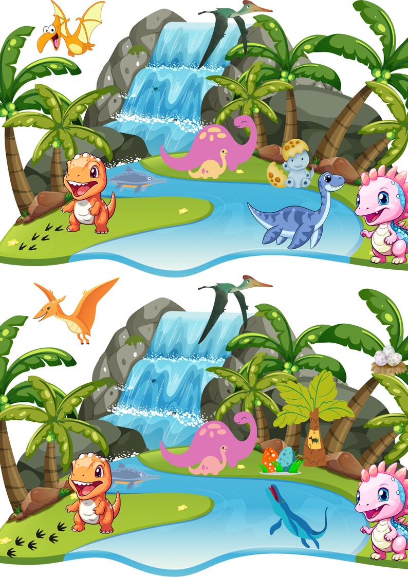 Find the 7 Differences, Puzzles for Kids - Etsy