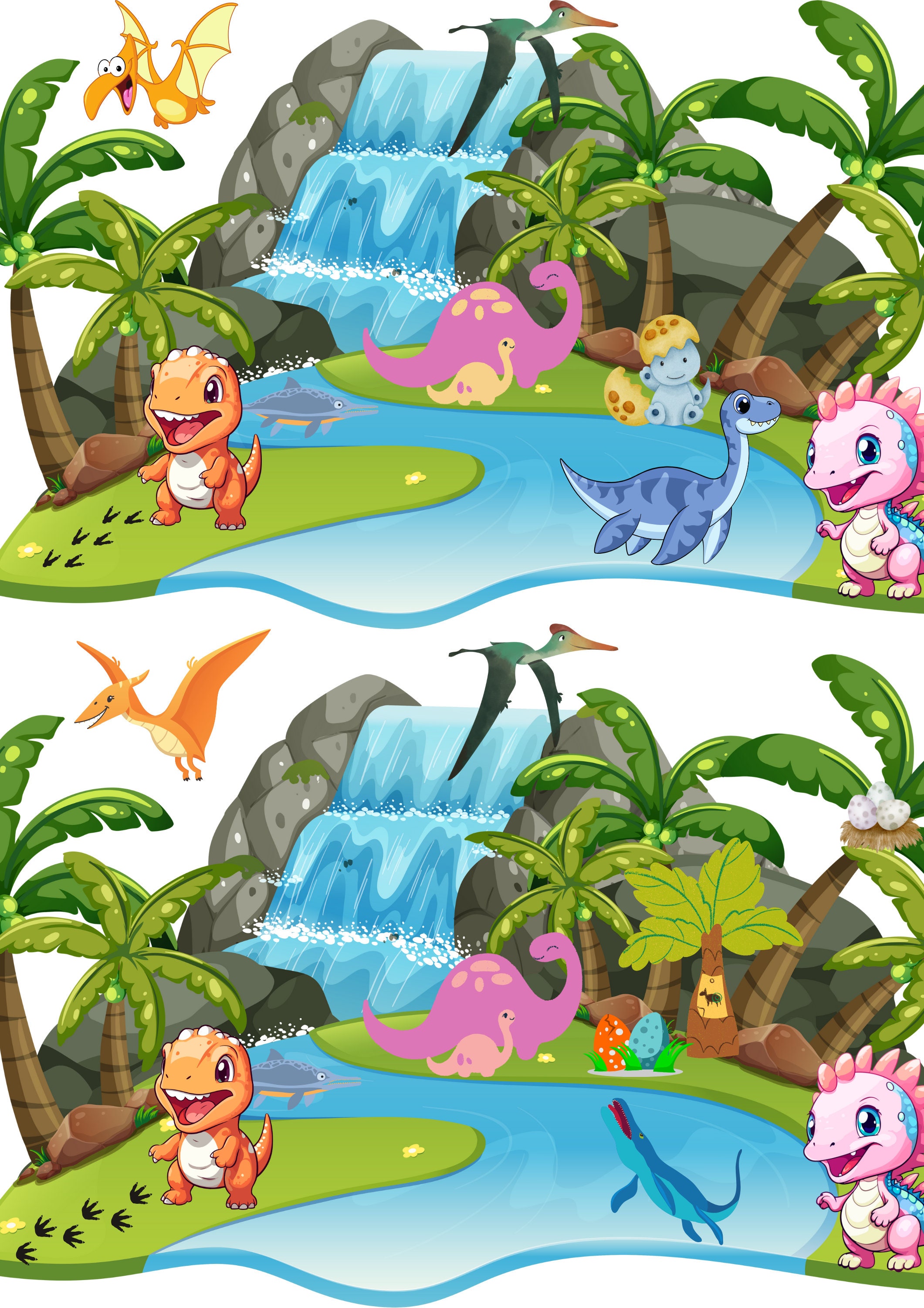 Find the 7 Differences Puzzles for Kids - Etsy