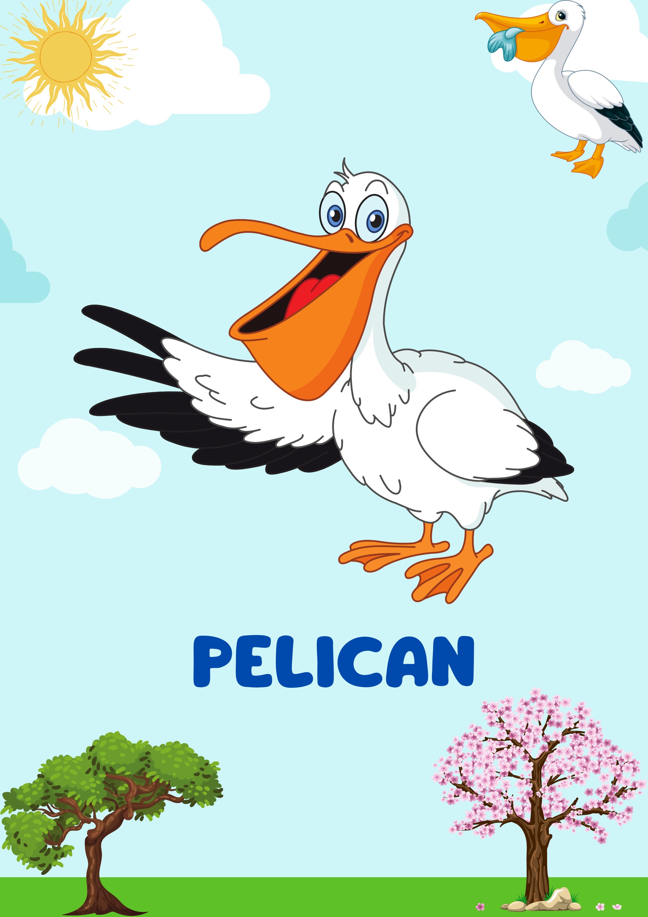 Educational Birds Flashcards, 44 Printable Pages, Enhance Your Child's ...