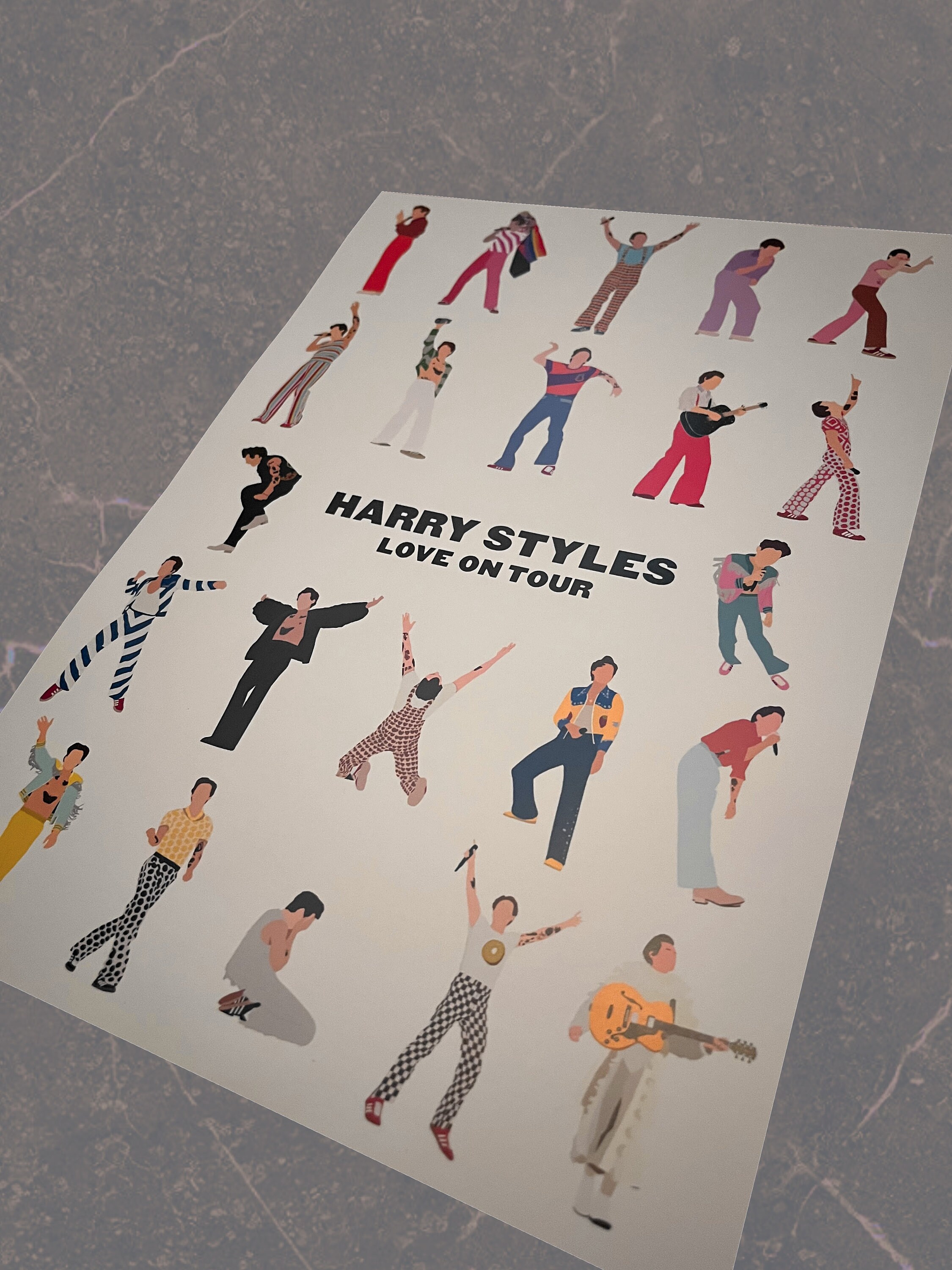 A4 HARRY STYLES *love on Tour* Poster - Etsy