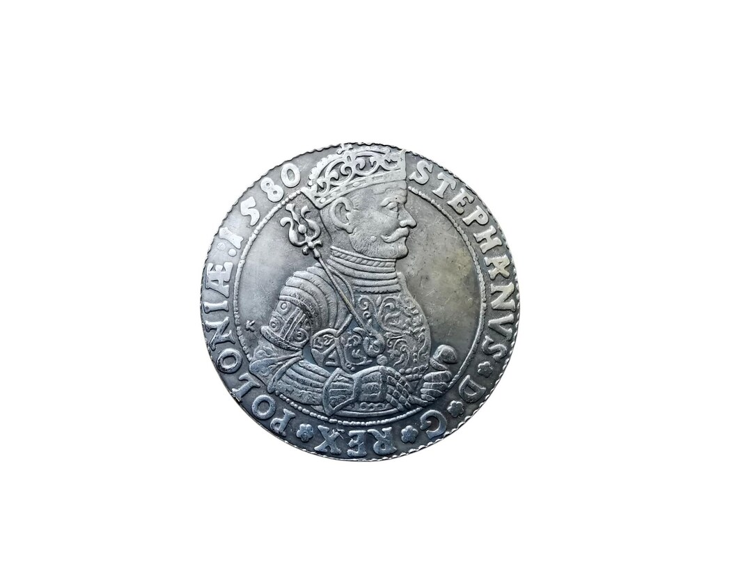 Stefan Batory Thaler 1580 Silver Plated Reproduction Coin - Etsy