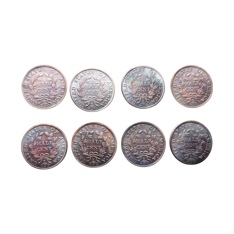 Draped Bust Half Cent 1800-1808 Reproduction Coin - Etsy