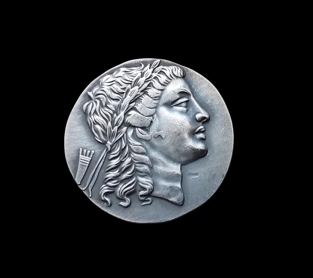 Ancient Myrina/thracian Islands Tetradrachm Silver Plated Reproduction ...