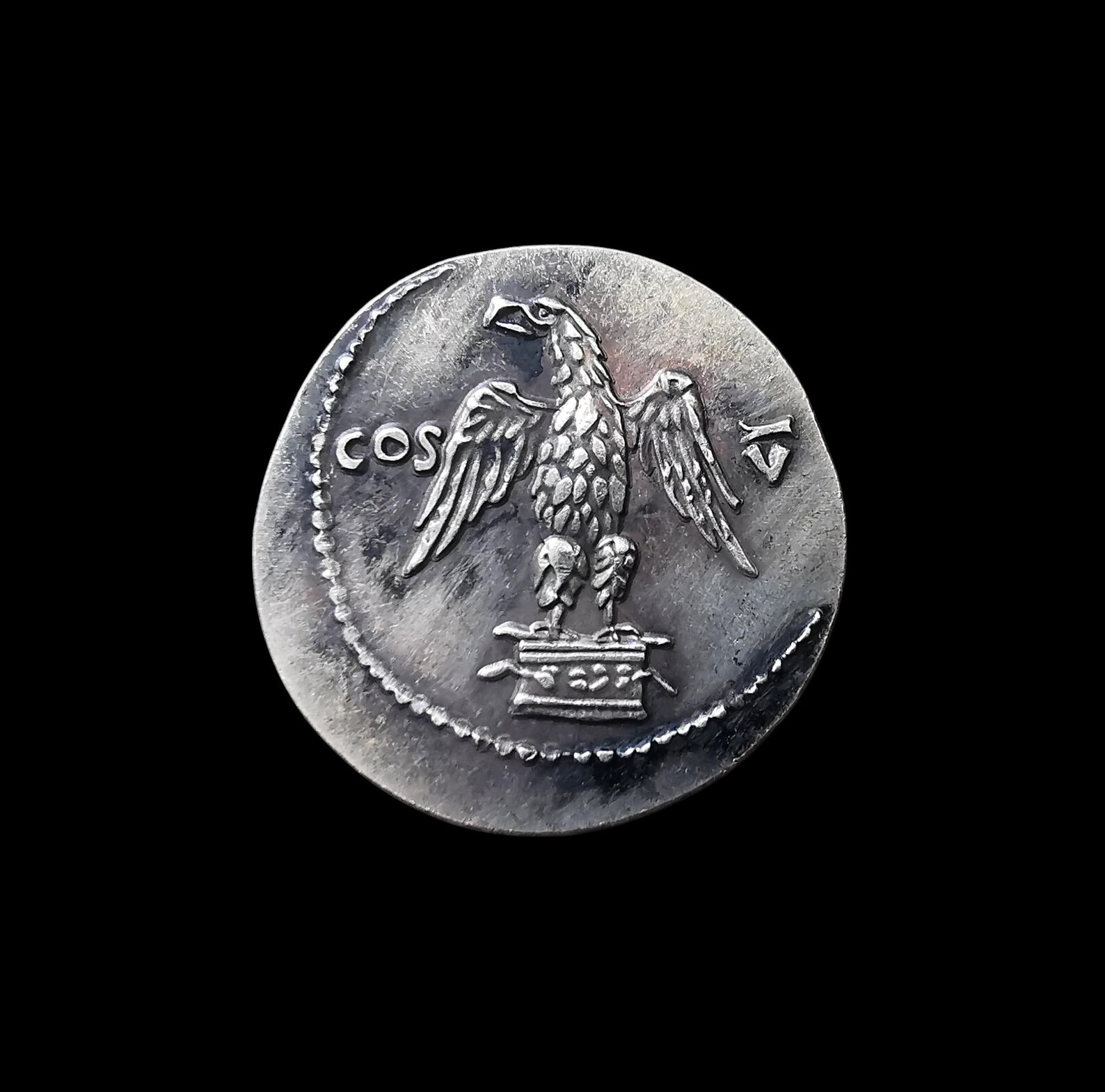 Titus & Eagle Ancient Roman Denarius Silver Plated Reproduction Coin - Etsy