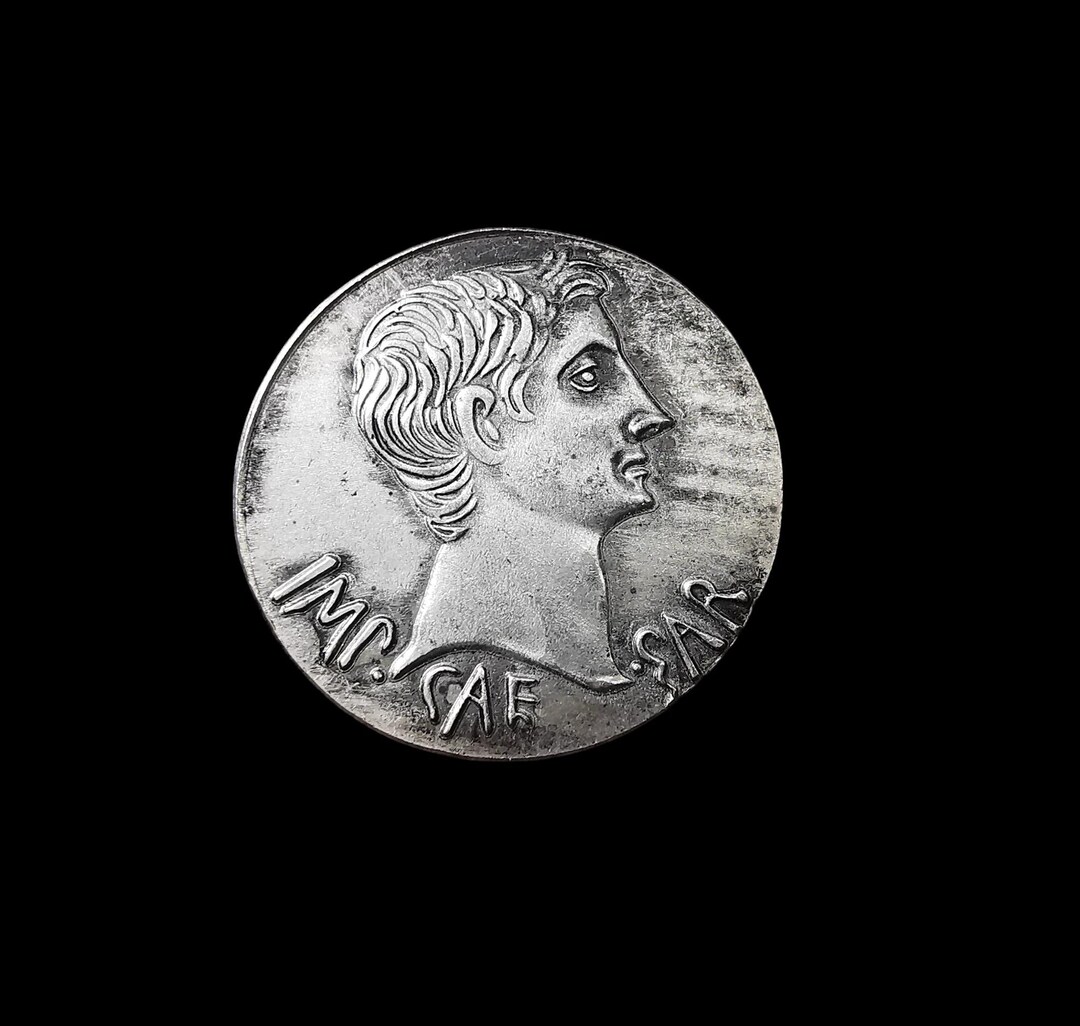 Ancient Roman Augustus Cistophorus 25-20 BC Silver Plated Reproduction ...