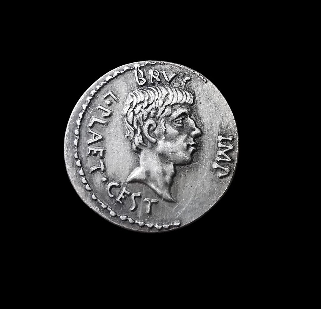 Brutus - Assassin of Caesar Eid Mar Ancient Roman Denarius Silver ...