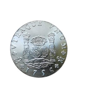 1756 Mexico Pillar Dollar 8 Reales Silver Plated Reproduction Coin - Etsy