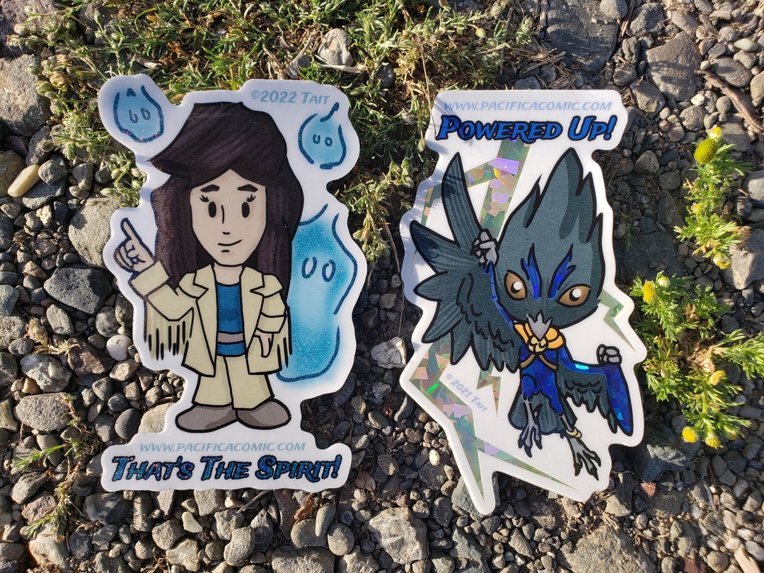Pacifica Sticker Set #2, Water Bottle Stickers, Comic Stickers, Indie ...
