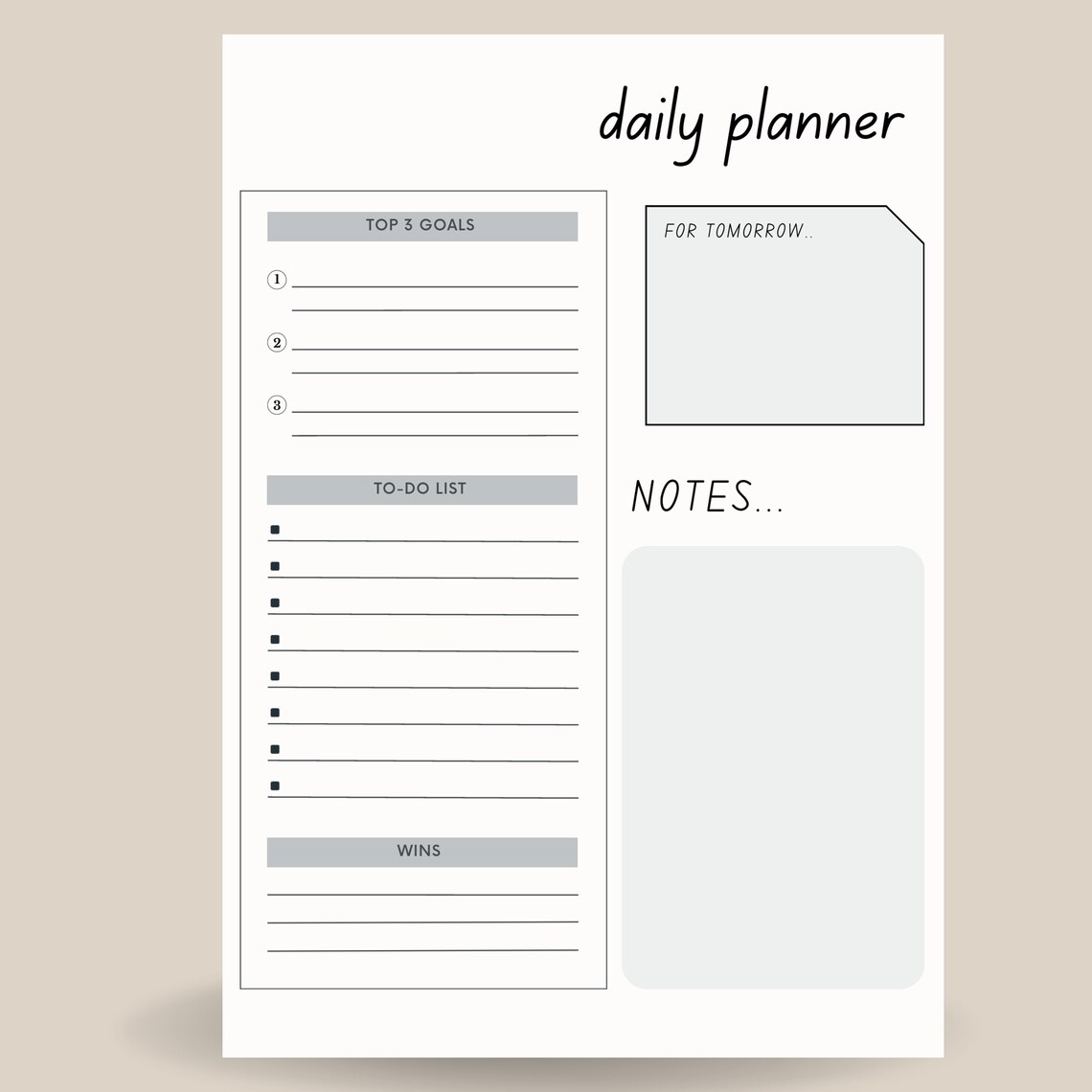 Daily Goals: A Comprehensive Planner for Productivity and Achievement ...