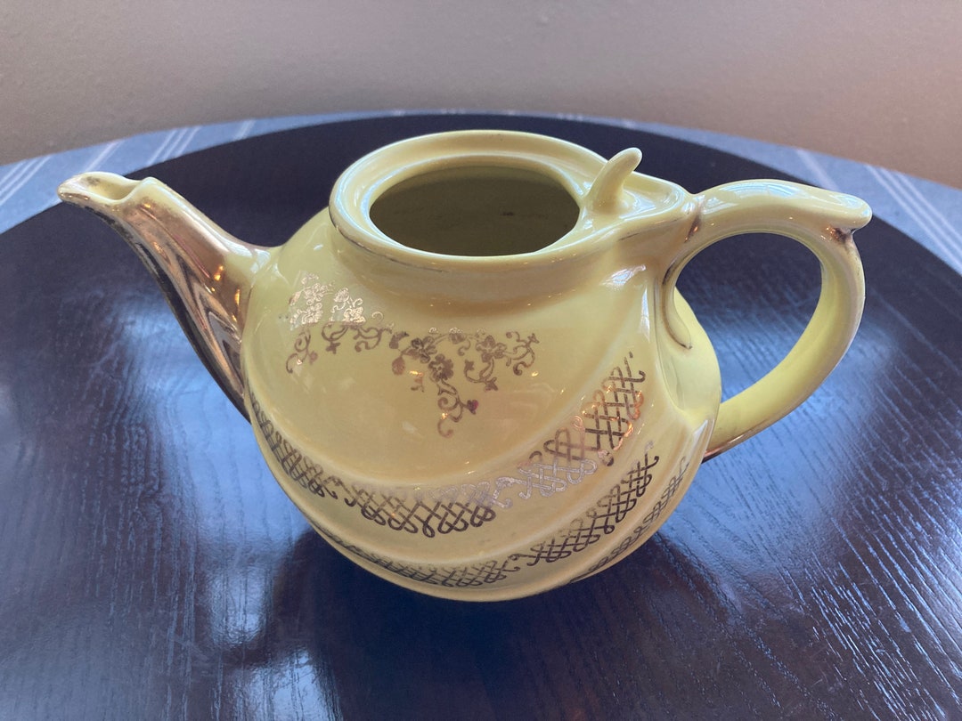 Hall Vintage Yellow Teapot no Lid as Is. - Etsy