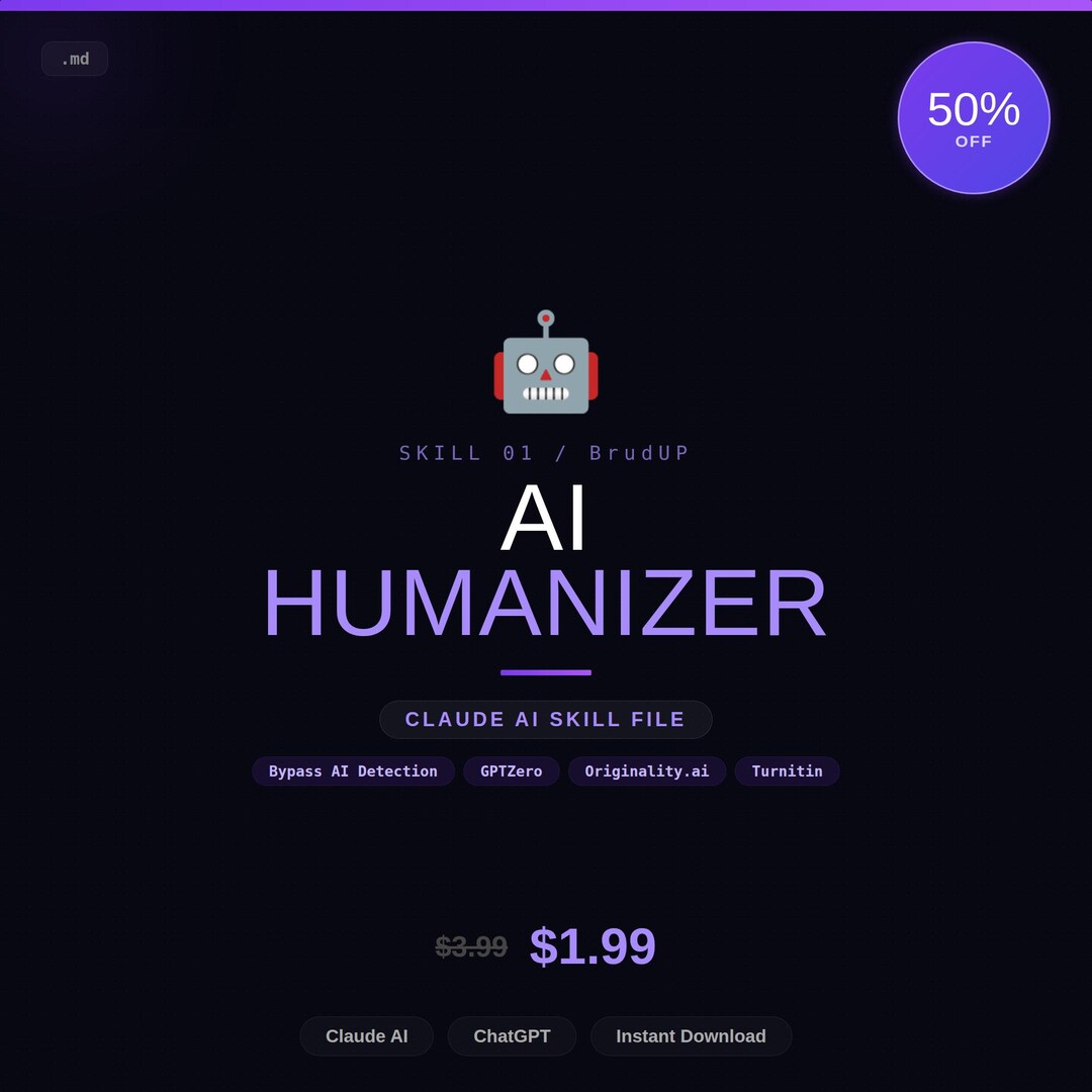 AI Humanizer Skill File for Claude | Make AI Writing Sound Human ...