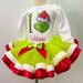 Custom Grinch Tutu Outfit Girls Grinchmas Birthday Outfit - Etsy