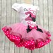 Minnie Mouse Birthday Outfit, Minnie Mouse Shirt and Tutu Outfit, Hot ...