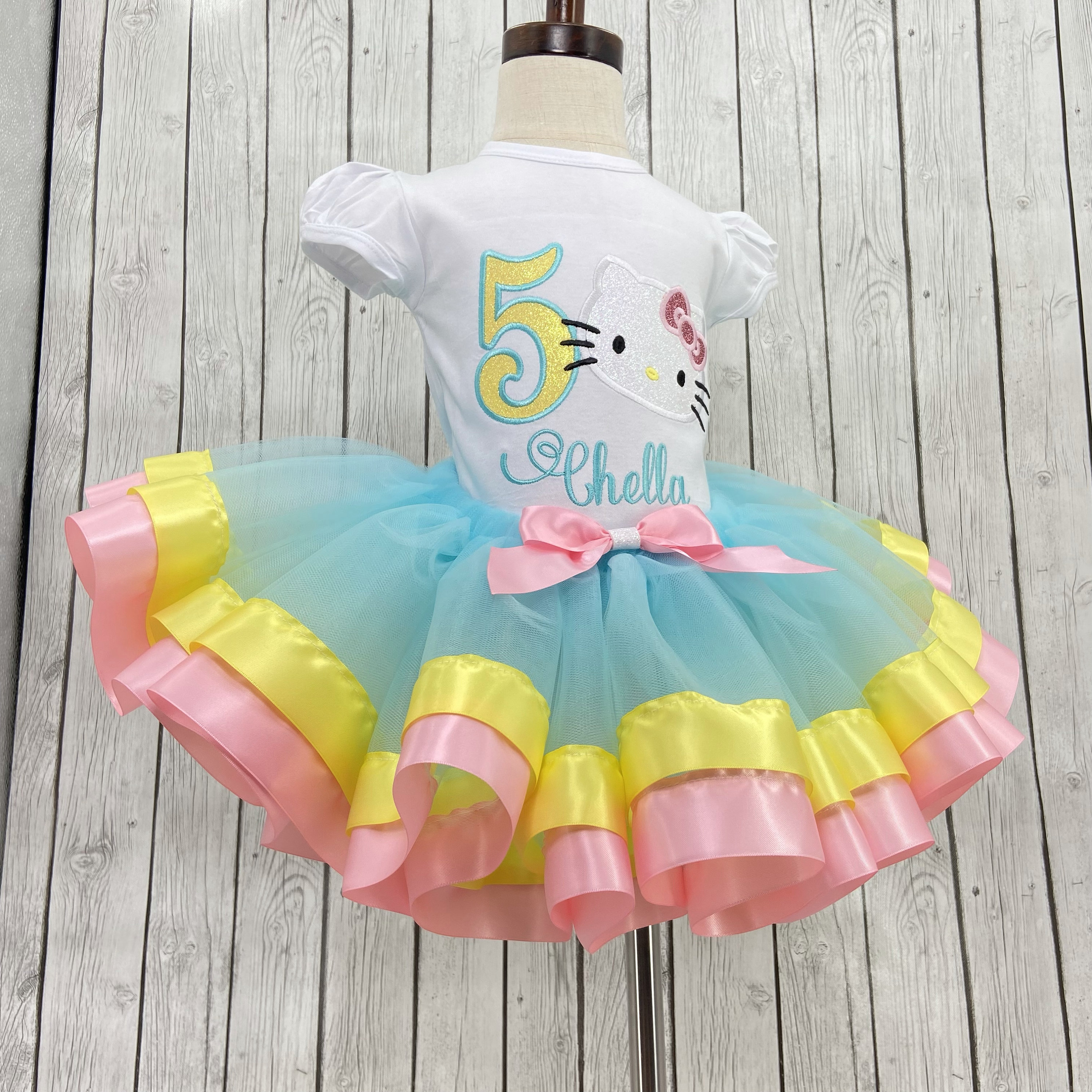 Personalized Hello Kitty Birthday Outfit, Kitty Birthday Outfit, Hello ...