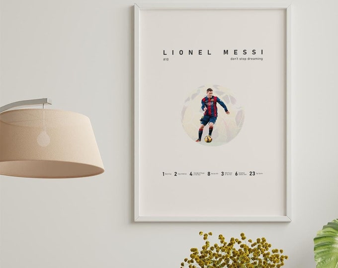Lionel Messi - 4K Poster - Etsy.de
