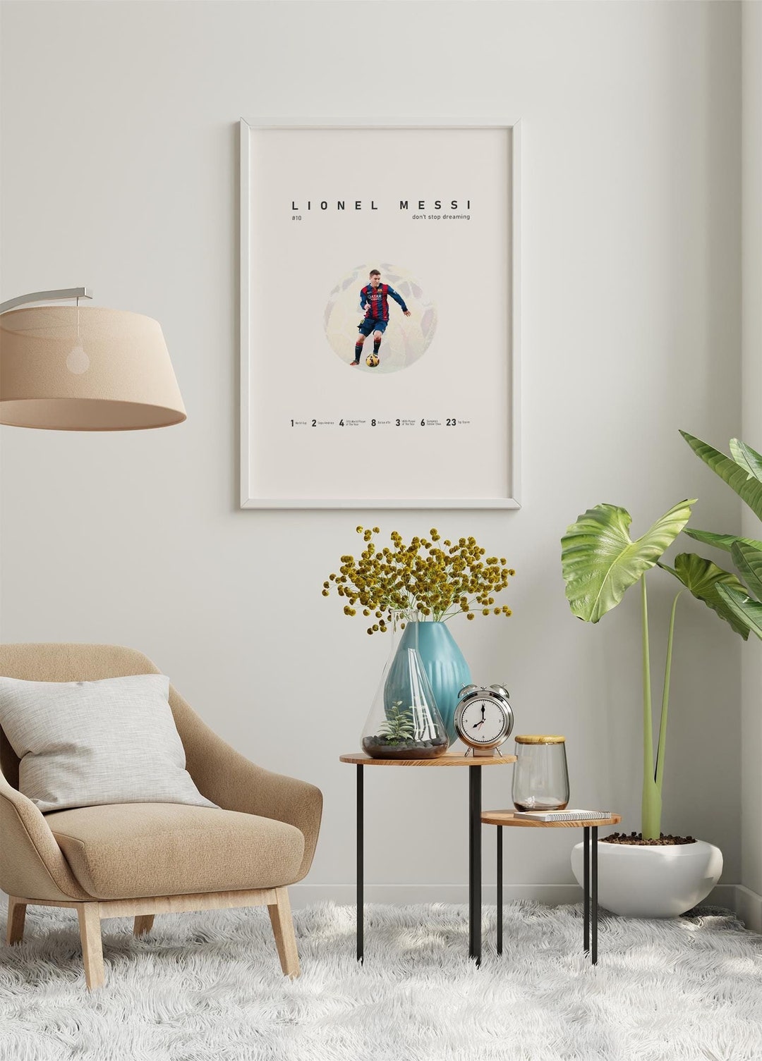 Lionel Messi Poster, Lionel Messi Fan Gift, Sports Digital Posters ...
