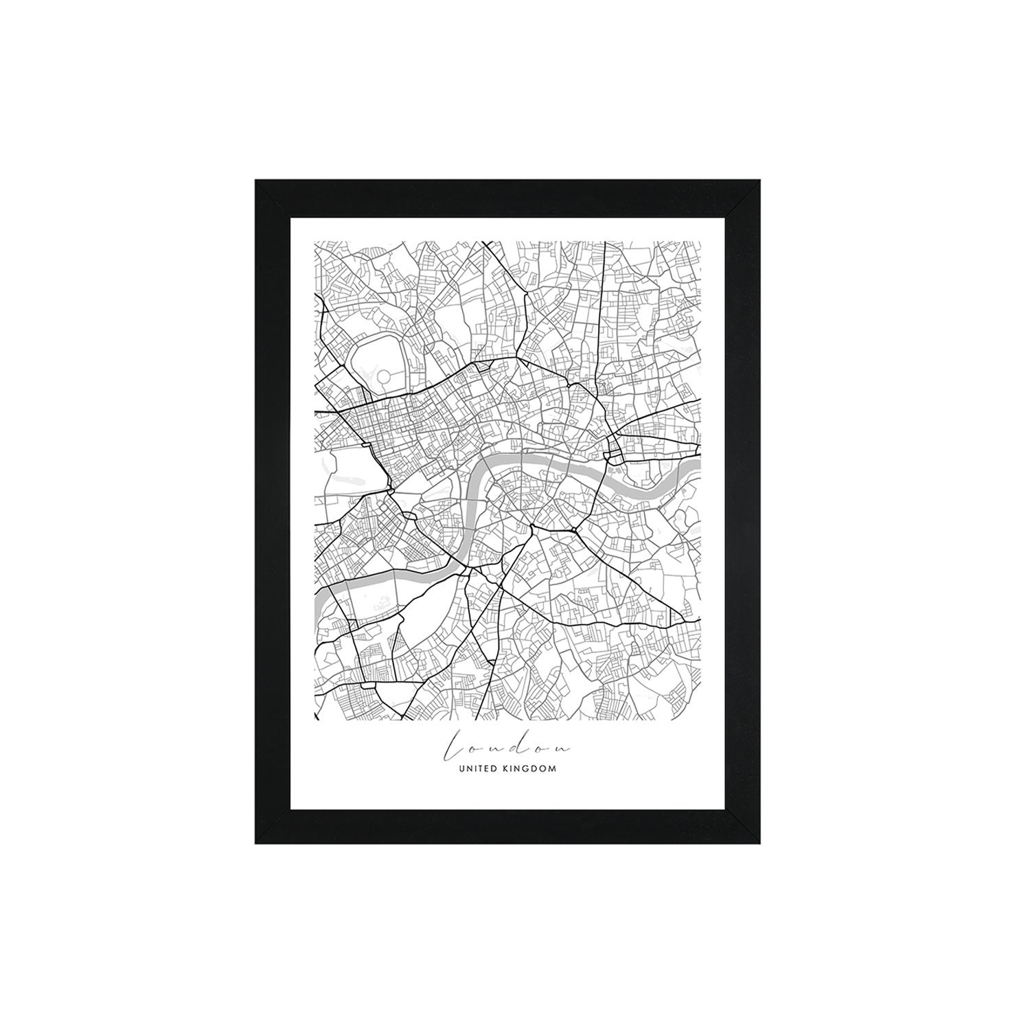 Custom LONDON Personalized Maps Custom Map Print Gift Custom Map Prints ...