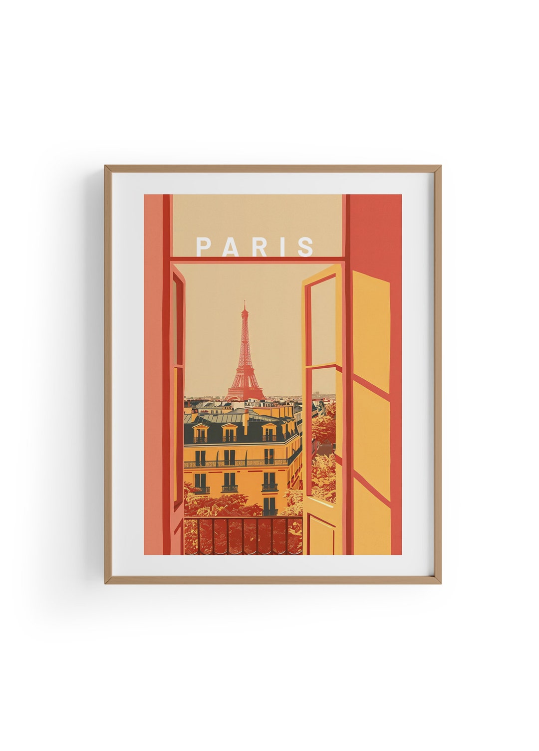 Paris Digital Poster, Eiffel Tower Poster, France Poster Print,paris ...
