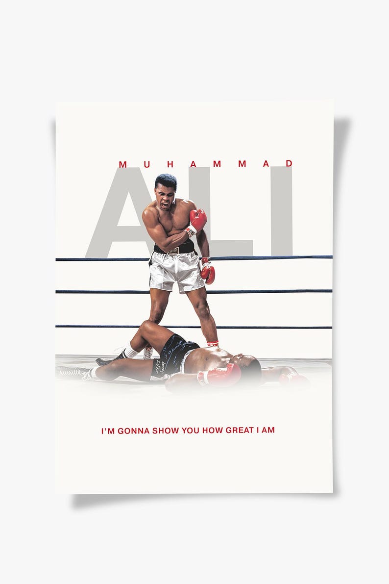 Muhammad Ali, Muhammad Ali Boxing Poster Fan Gift, Sports Digital ...
