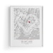 DIGITAL DOWNLOAD, We Met Here Map, Where We First Met, Personalized ...