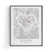 DIGITAL DOWNLOAD, We Met Here Map, Where We First Met, Personalized ...