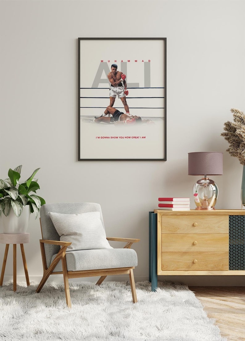 Muhammad Ali, Muhammad Ali Boxing Poster Fan Gift, Sports Digital ...