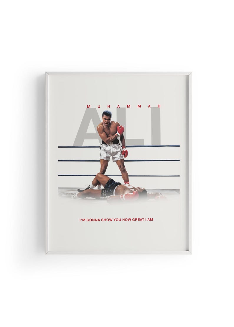 Muhammad Ali Boxing Art Print, Sports Fan Gift (digital Download) - Etsy