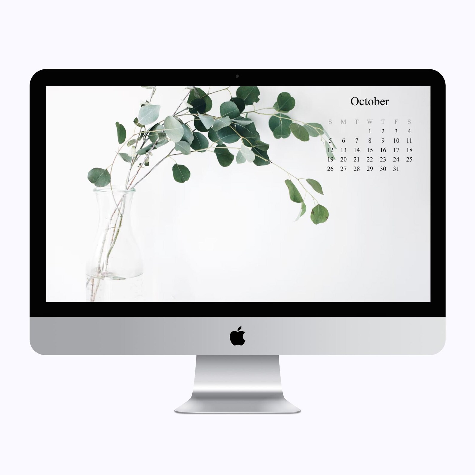 2025 Neutrals Monthly Desktop Calendar Wallpaper, Calming, Minimalist ...