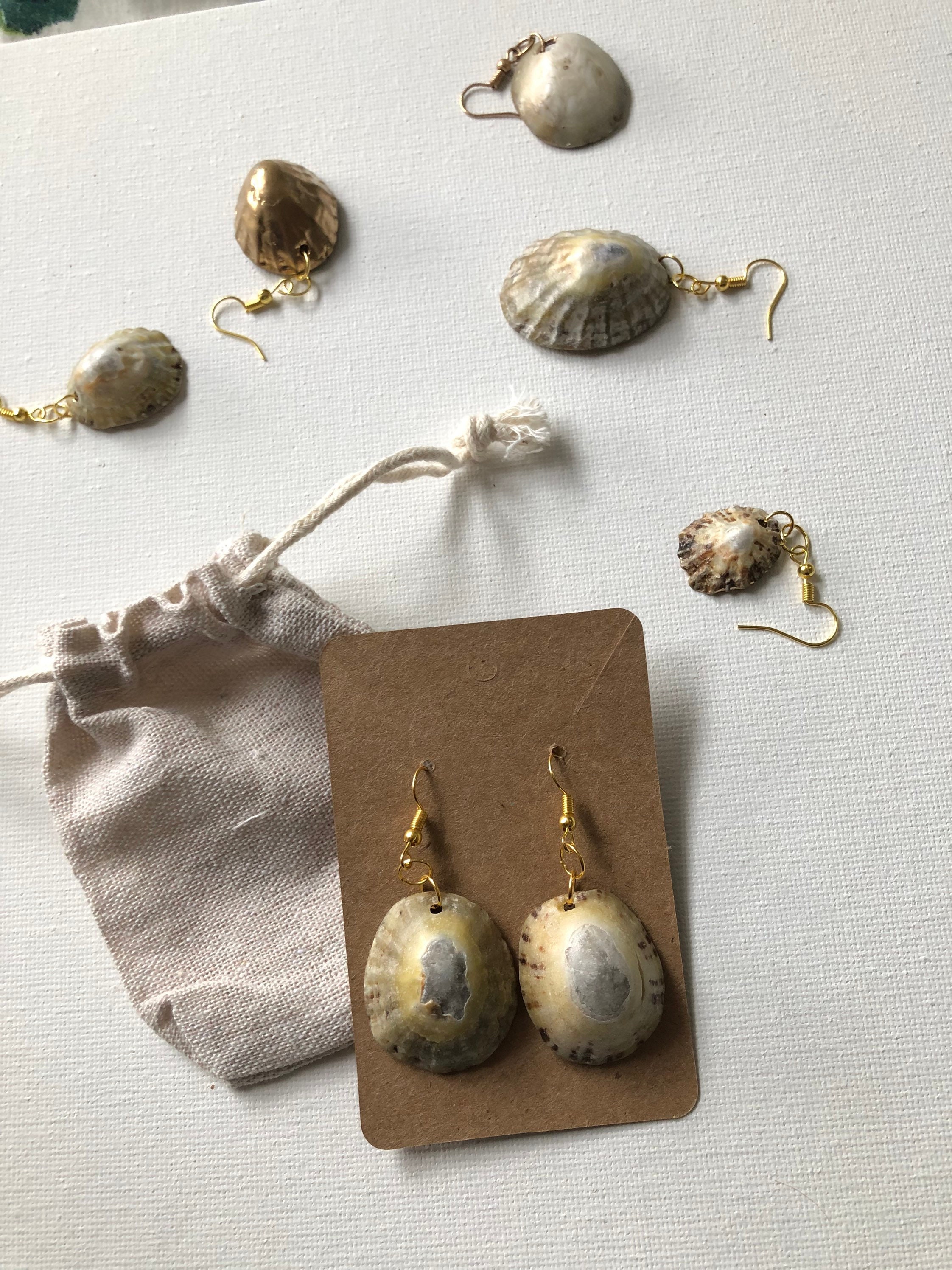 Handmade Shell Earrings 10 - Etsy