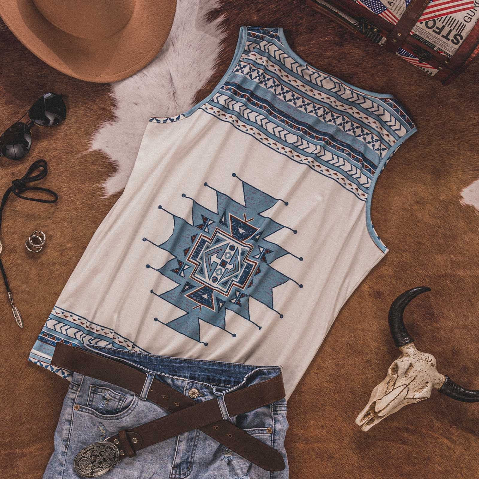 Aztec Top, Aztec Tank Top, Hippie Top, Boho Western Vest, Western Vest ...