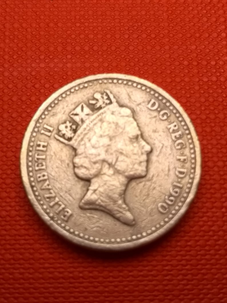 1985 One 1 Pound Coin- Welsh Leek in Coronet - UK /british - Etsy