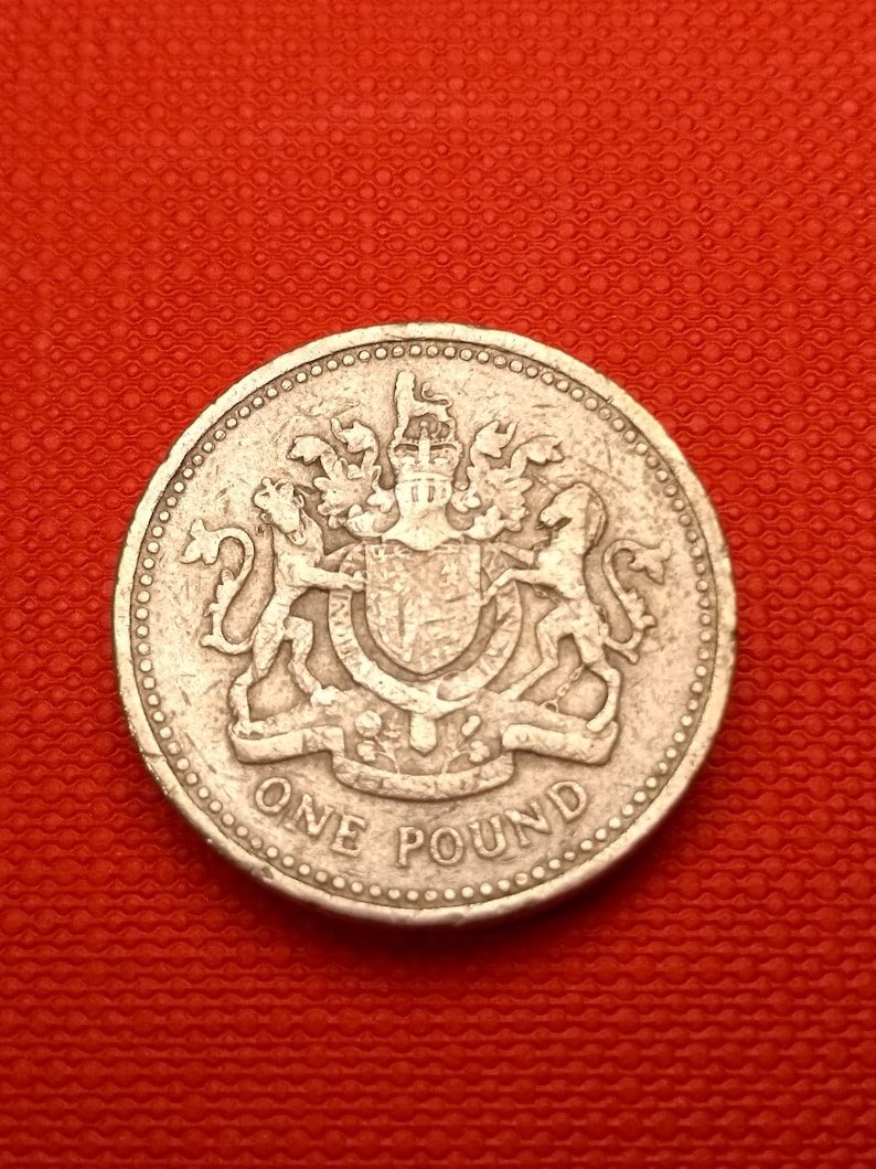 1983 One 1 Pound Coin- UK Royal Arms - UK /british - Etsy